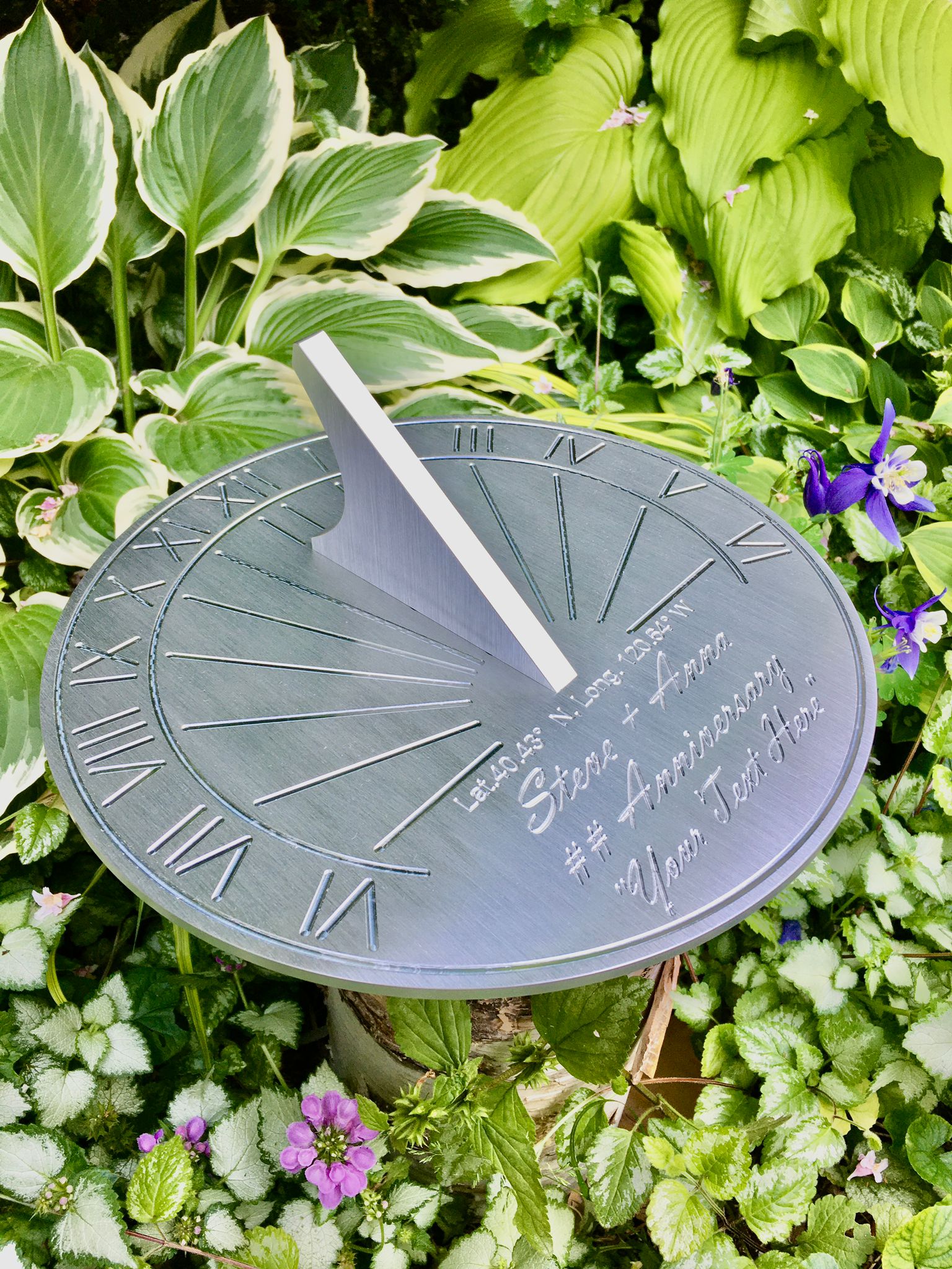 Custom Wedding Anniversary Gift Sundial – Apollo Sundials